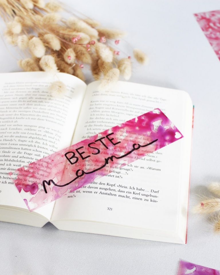 DIY Lesezeichen als Geschenke zum Muttertag und Vatertag