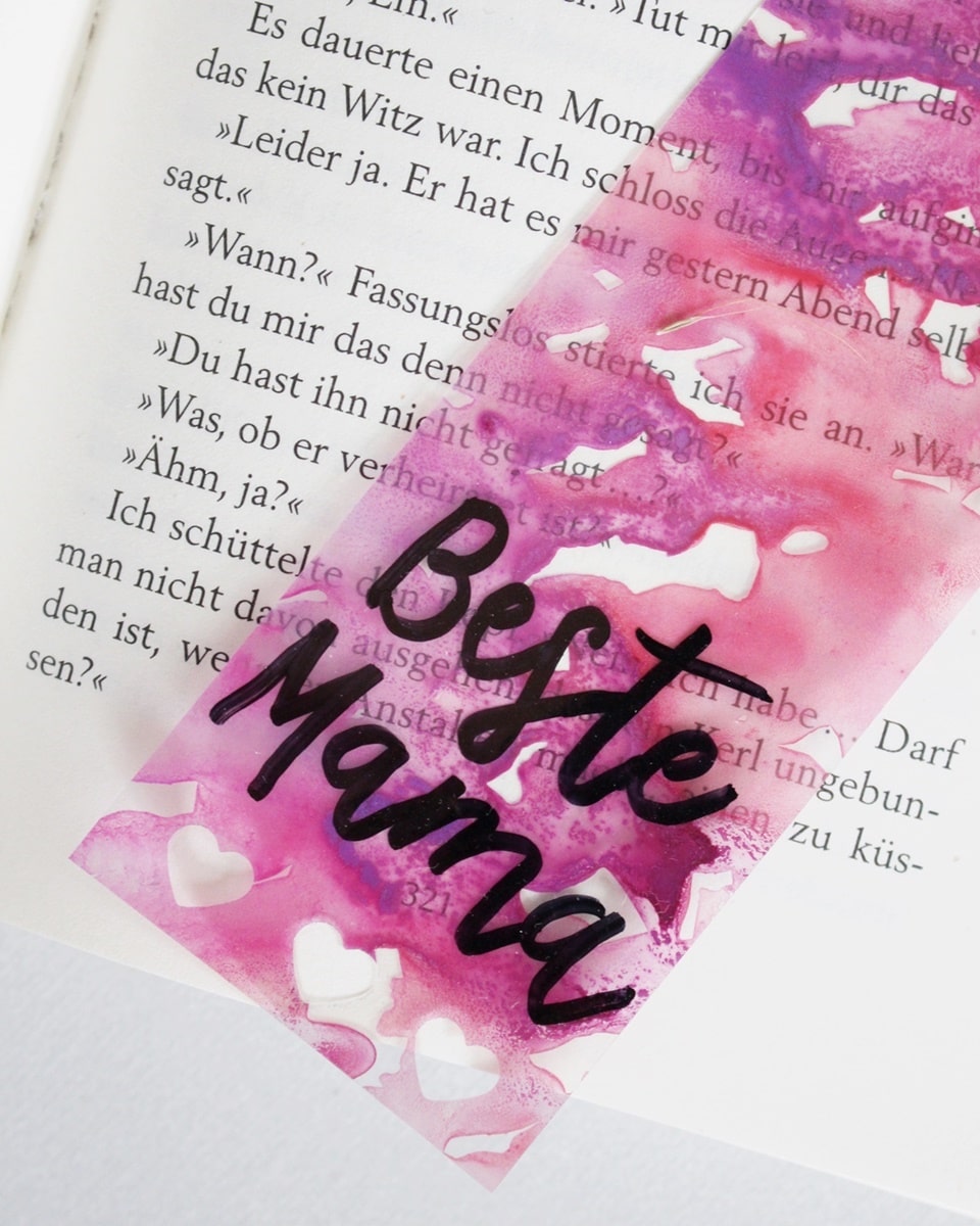 DIY Lesezeichen als Geschenke zum Muttertag und Vatertag