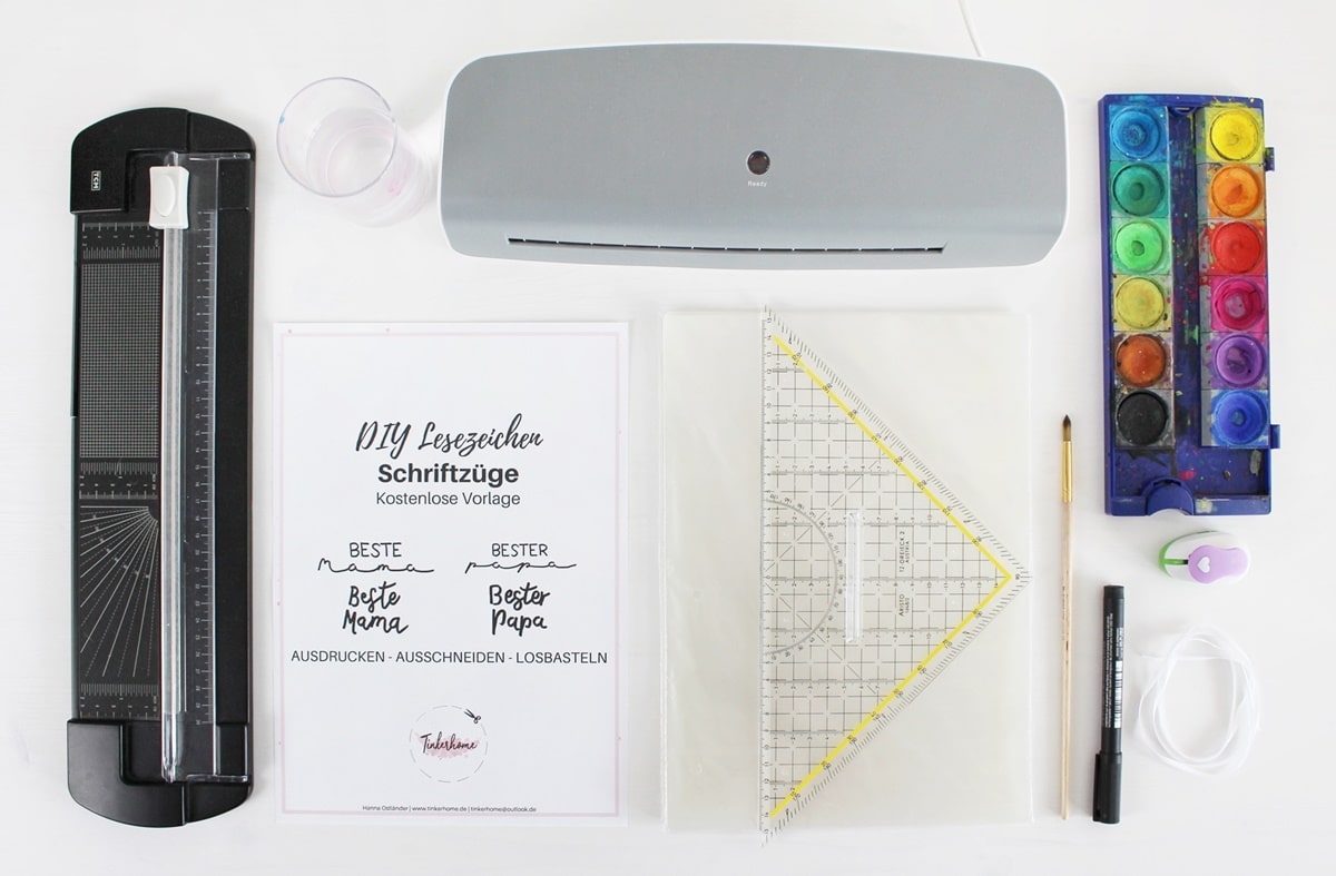 DIY Lesezeichen als Geschenke zum Muttertag und Vatertag