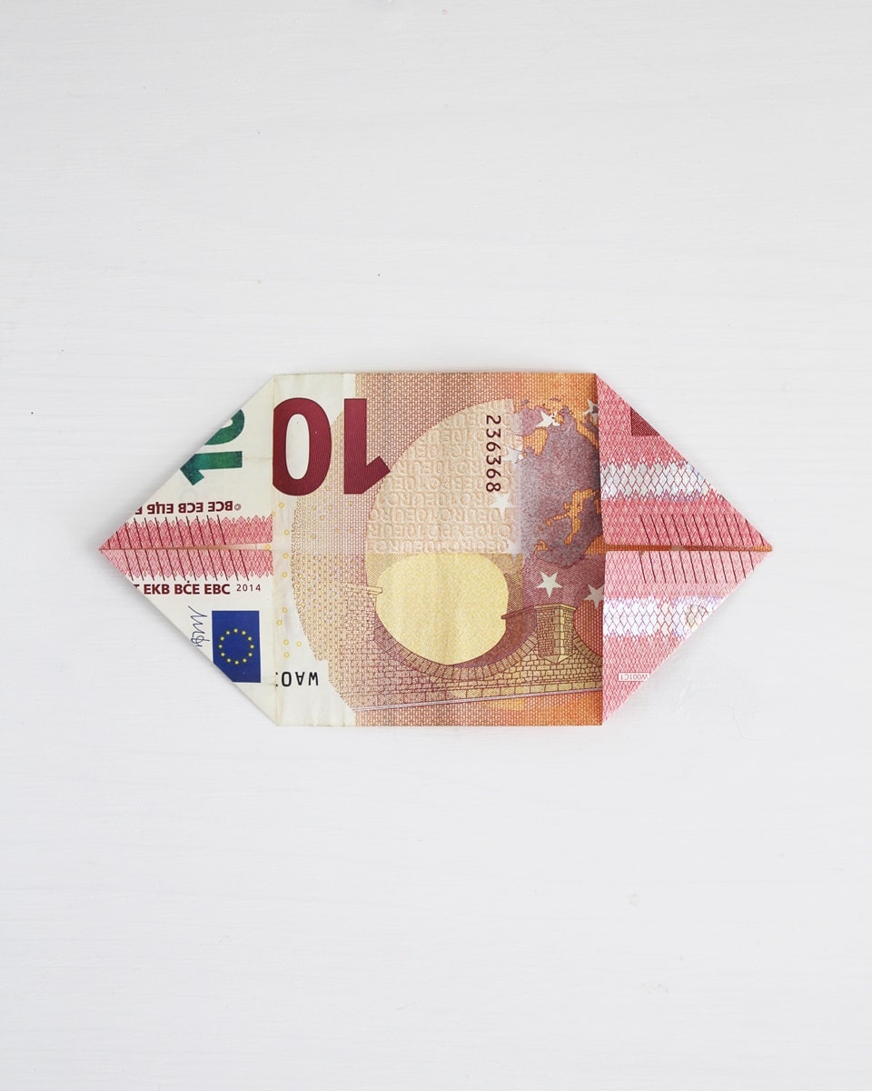 Geldgeschenke - Geldscheine falten: 6 einfache Anleitungen