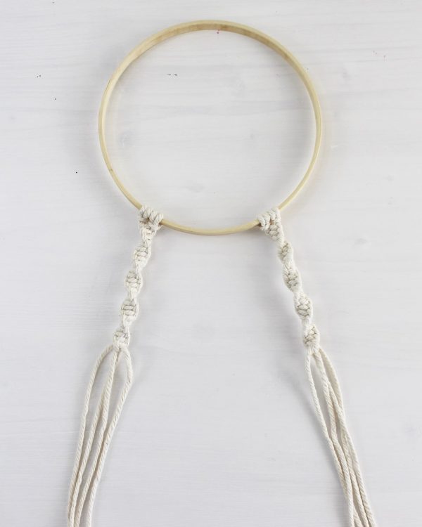 DIY Makramee Kinderzimmer Deko am Ring selber machen