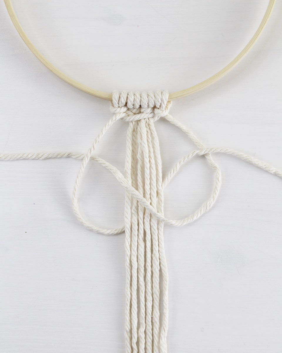 DIY Makramee Kinderzimmer Deko am Ring selber machen