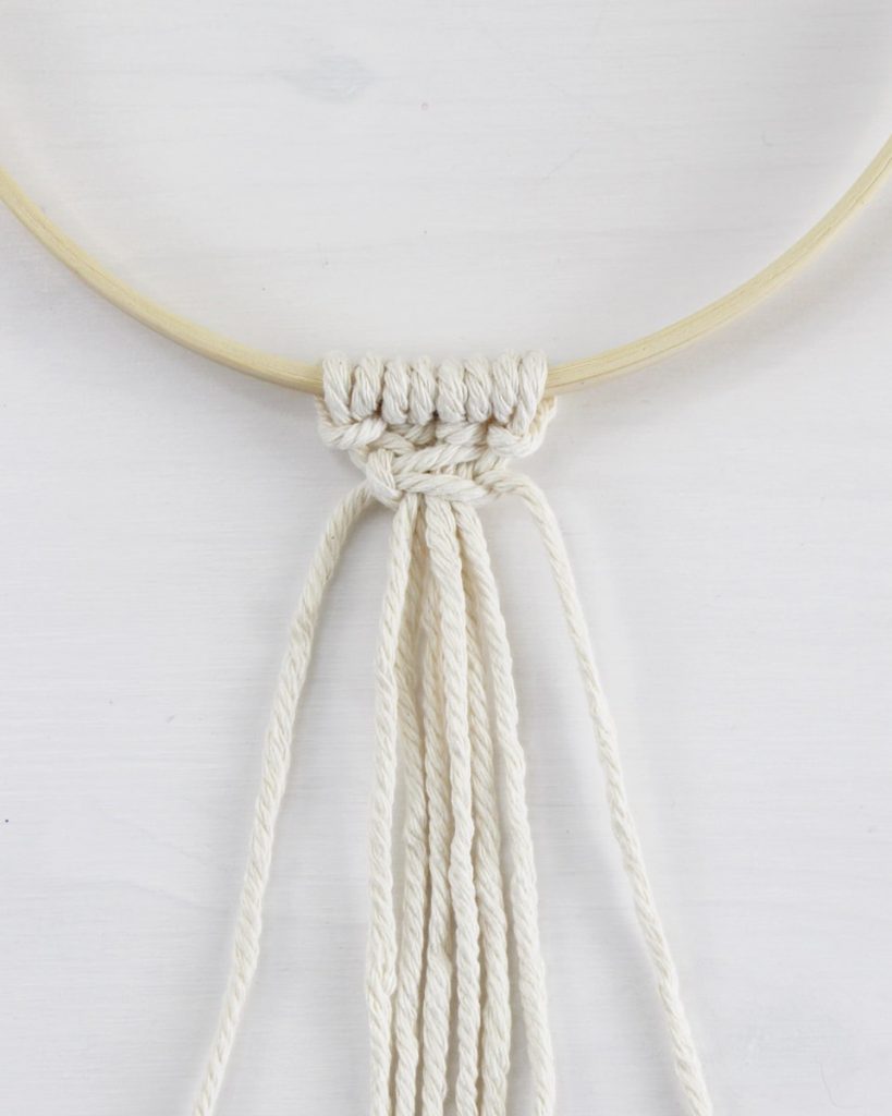 DIY Makramee Kinderzimmer Deko am Ring selber machen