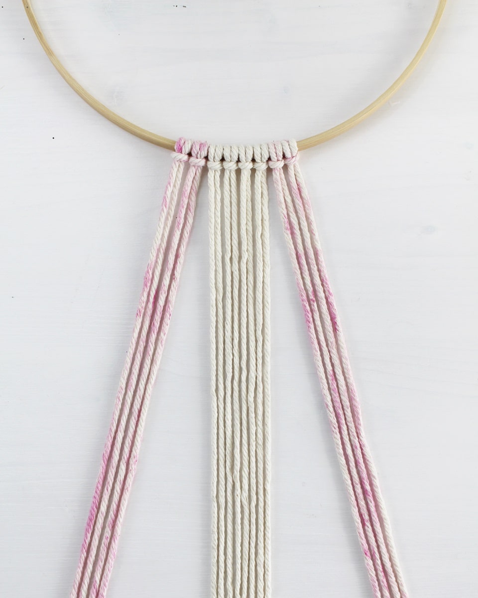 DIY Makramee Kinderzimmer Deko am Ring selber machen