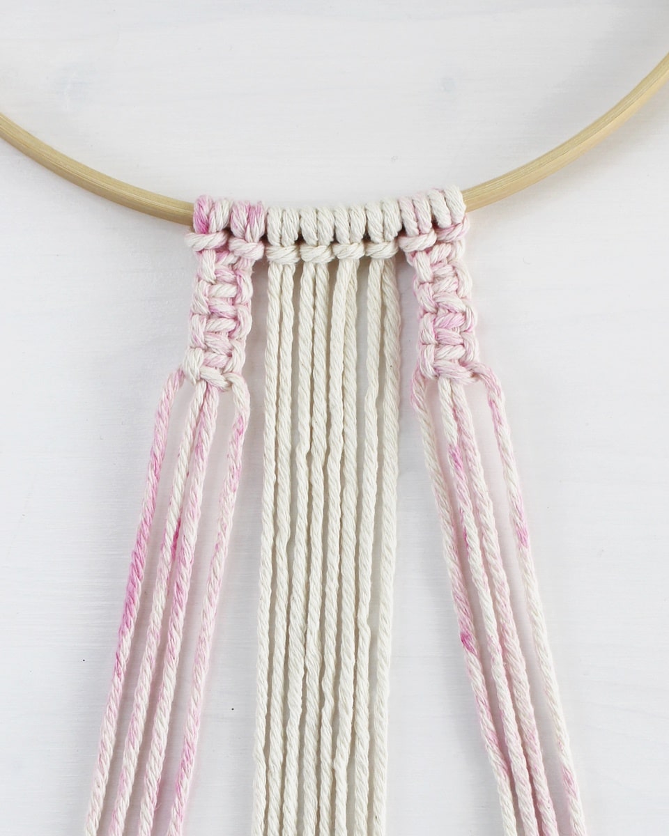 DIY Makramee Kinderzimmer Deko am Ring selber machen