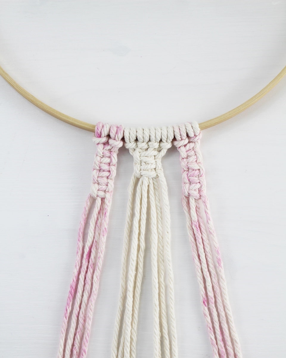 DIY Makramee Kinderzimmer Deko am Ring selber machen