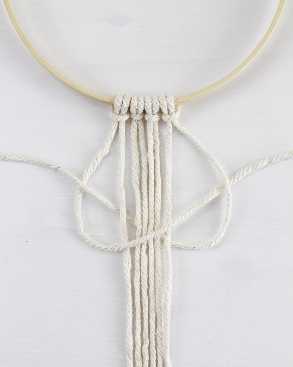 DIY Makramee Kinderzimmer Deko am Ring selber machen