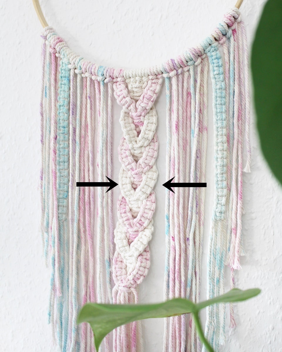 DIY Makramee Kinderzimmer Deko am Ring selber machen